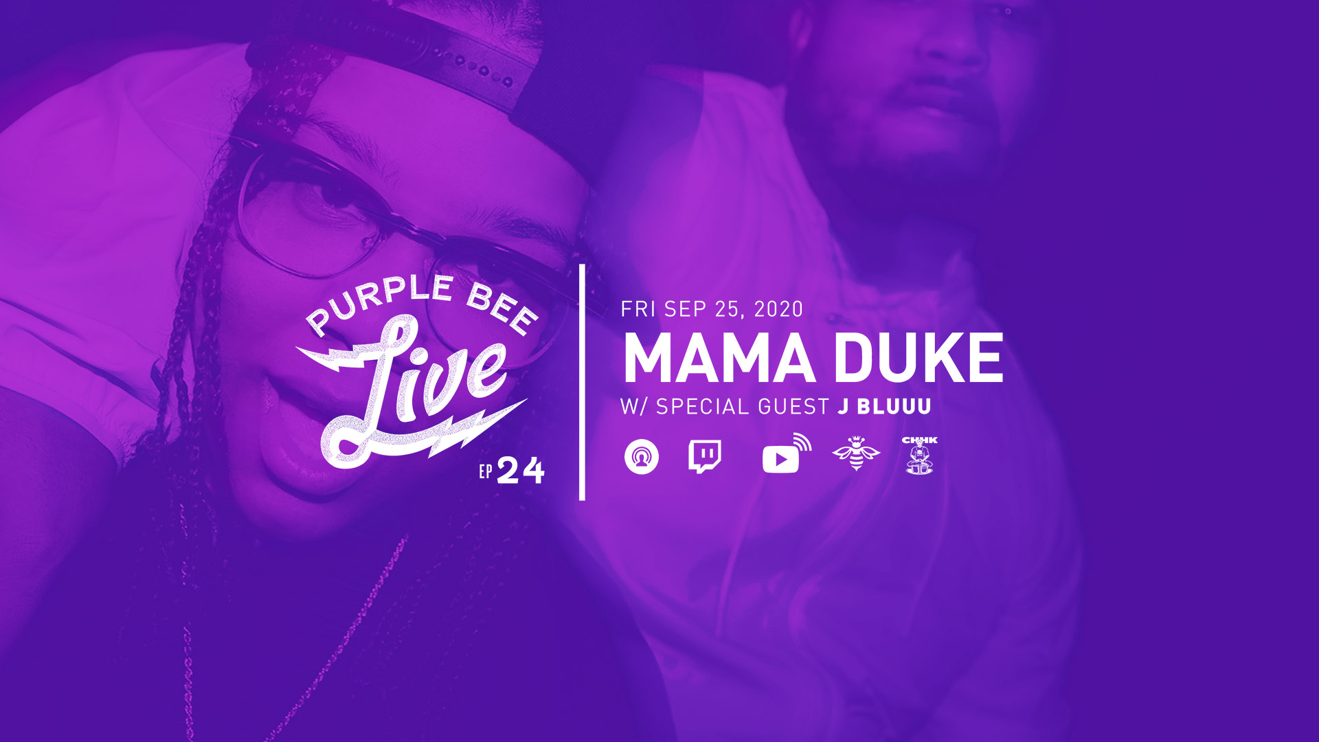 Mama Duke • with J Bluuu • Purple Bee Live E24 – Purple Bee