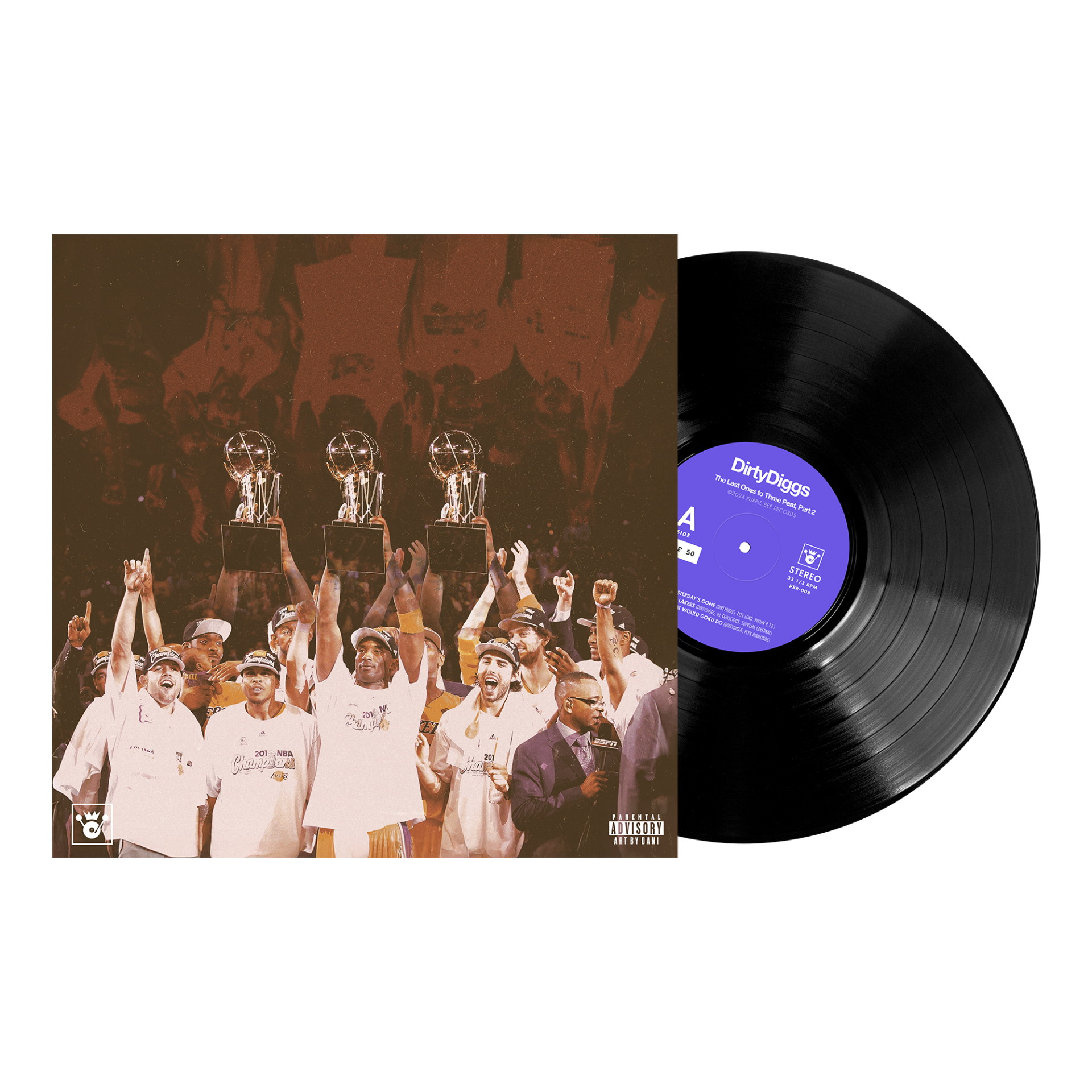 Planet Asia + DirtyDiggs + LOBOZ • Beat Lab E4 Live-to-Vinyl – Purple Bee
